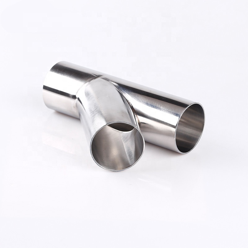 SS304/SS316L 45 Degree Y Branch Lateral Welding Tee Sanitary Stainless ...